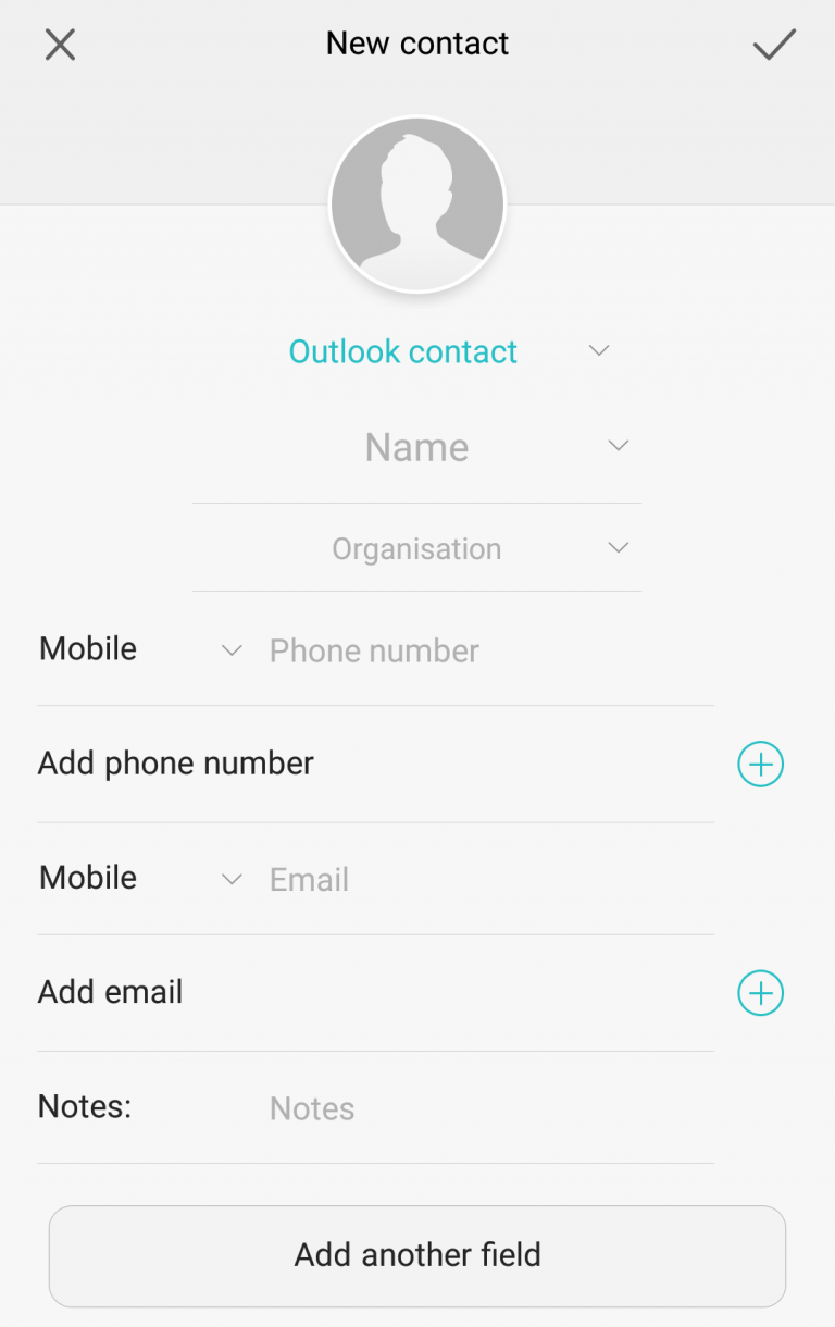 Outlook for Android new feature - Add Contact ! - Redleg.Net > IT ...